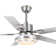 Orren Ellis Tavin 5 - Blade LED Stainless Steel Ceiling Fan with Remote ...