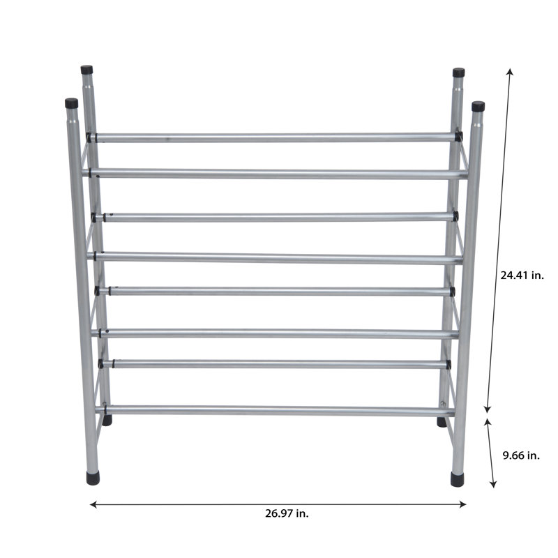 Rebrilliant 4 Tier Expandable 24 Pair Shoe Rack & Reviews - Wayfair Canada