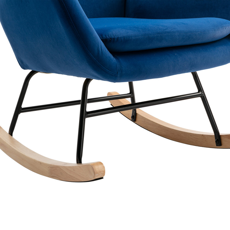 George Oliver Demeris Solid Wood Rocking Chair | Wayfair