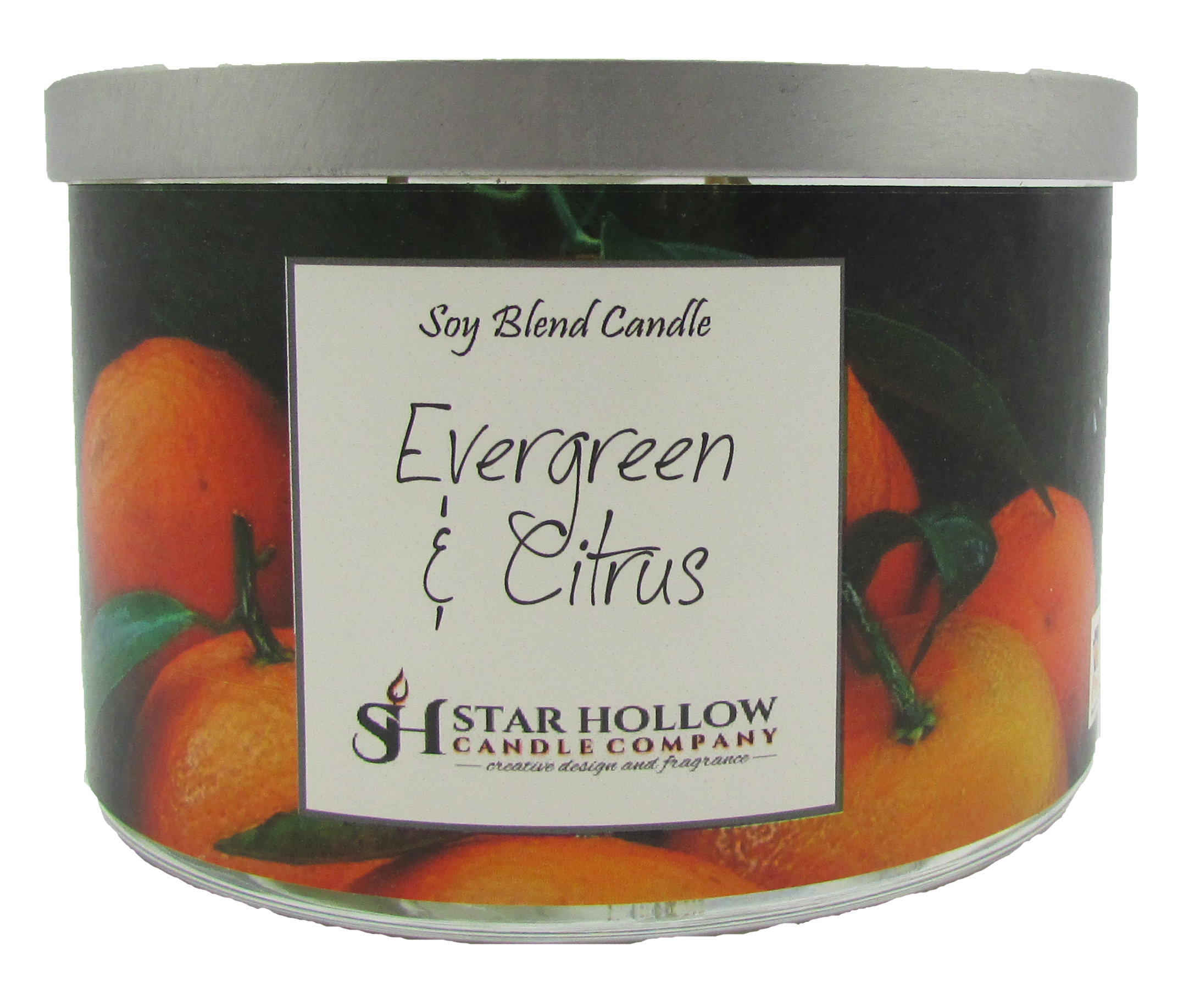 Star Hollow Candle Company Evergreen and Citrus Scented Jar Candle ...