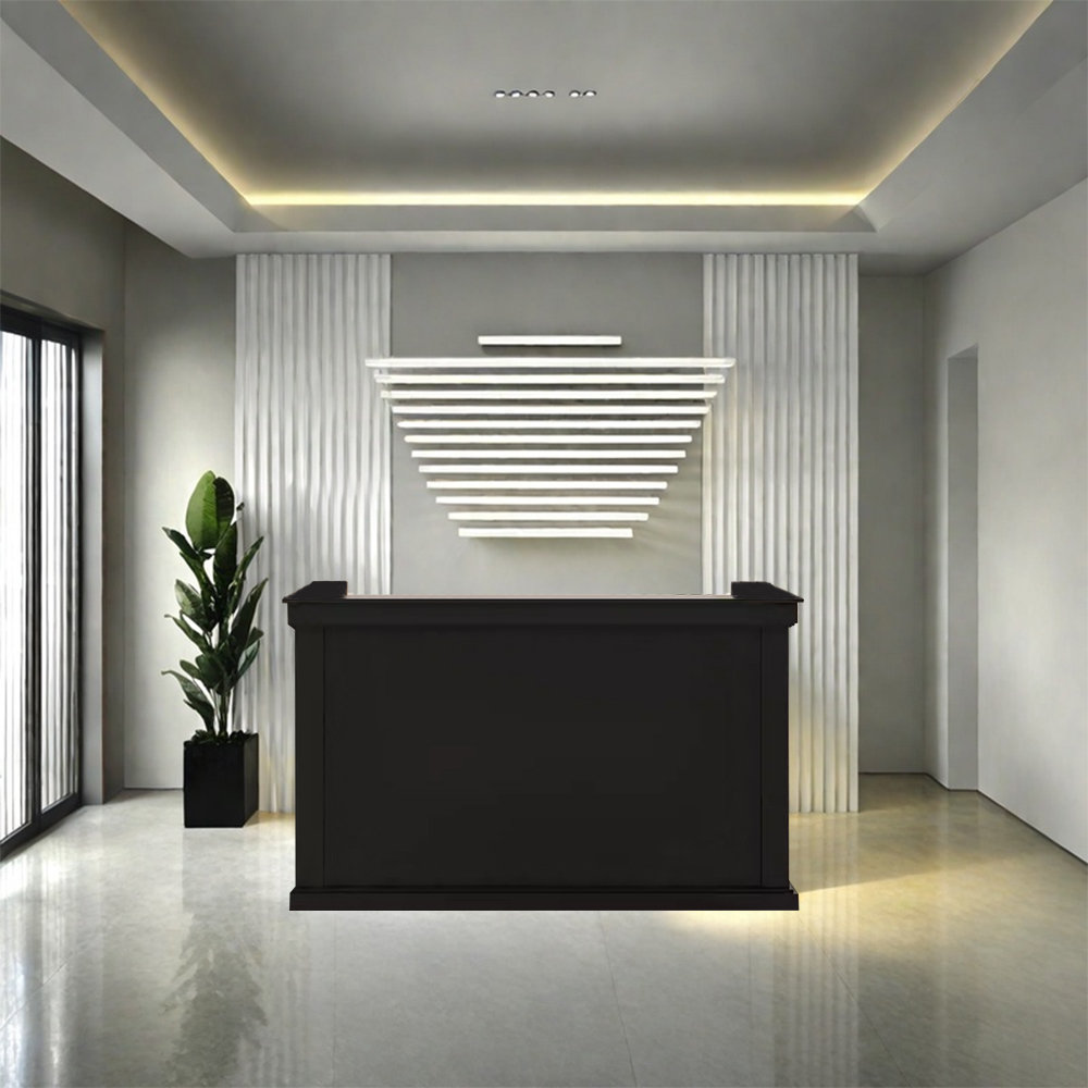 OX Art Reception Desk 55.12in Writing Desk Front Desk, No Assembly ...