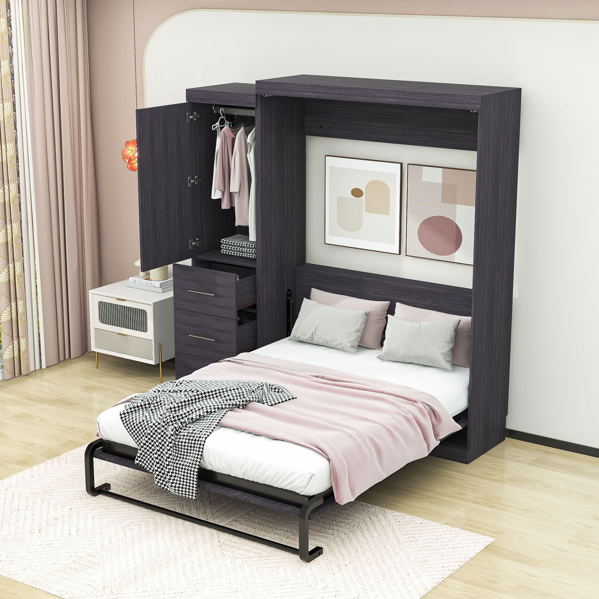 Hokku Designs Javoni Full/Double Platform 2 Piece Bedroom Set | Wayfair