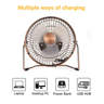 URBANB 6-Inch USB Desk Fan, 360° Rotation, Quiet, Portable, Mini, 2 ...