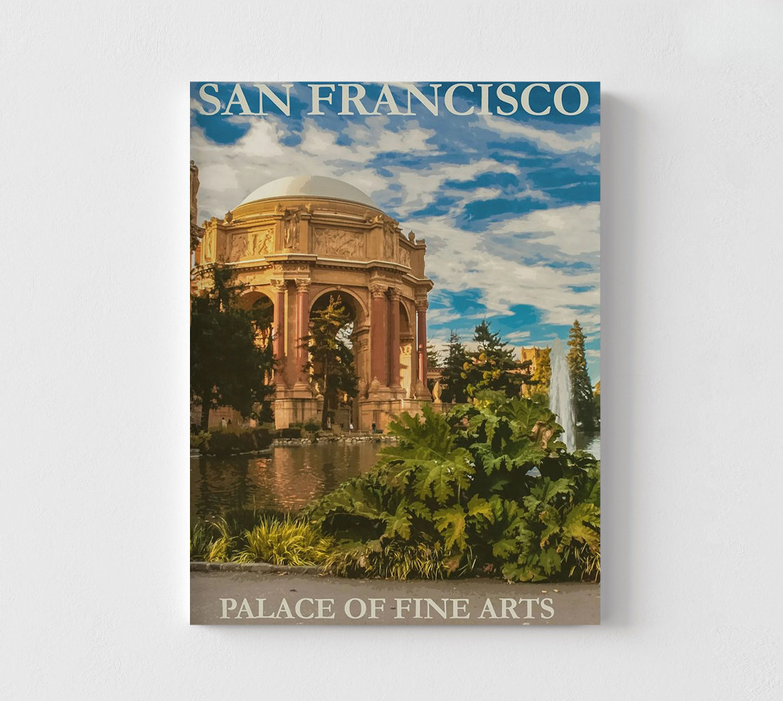 WeFrameArt Retro Palace Of Fine Arts Poster Print, Vintage San ...