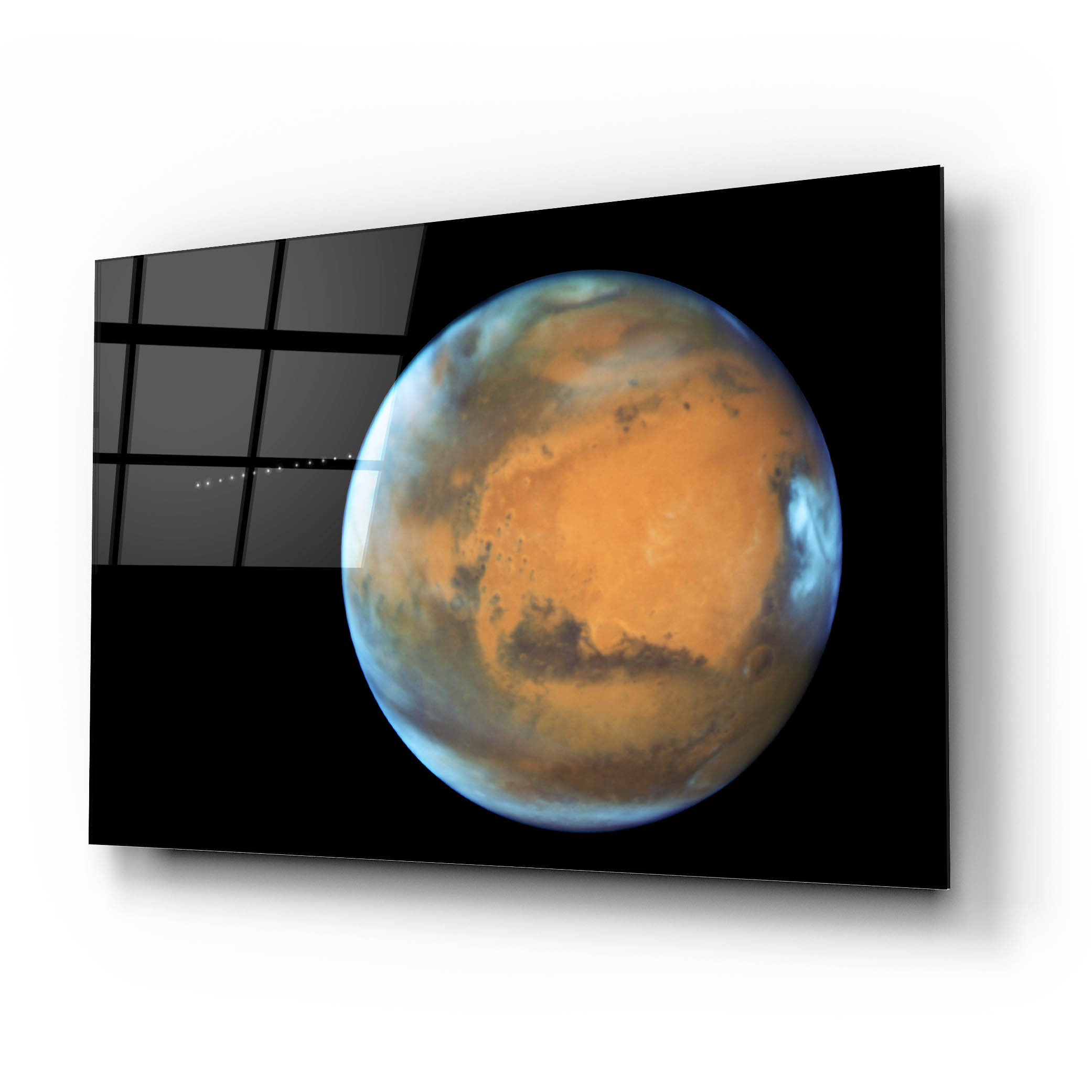 Ebern Designs 'Mars With Moon' by NASA's Hubble Space Telescope Acrylic ...
