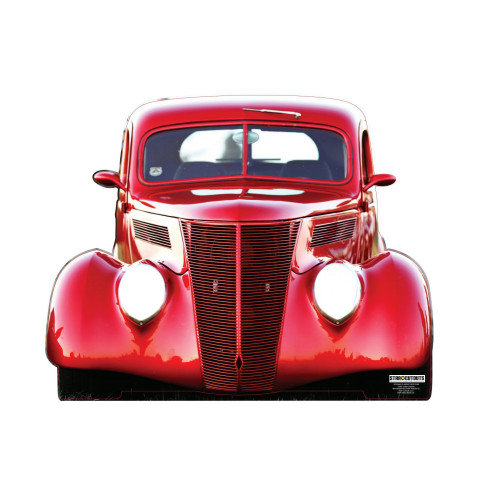 Star Cutouts SC2448 Classic De Ville Red Car Cardboard Cutout Standee ...