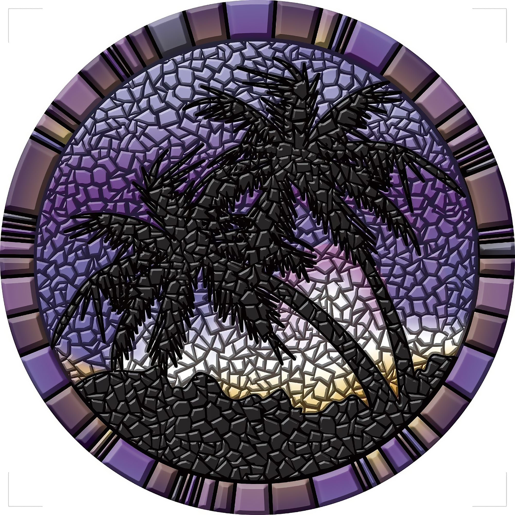 Arlmont & Co. Kolju Purple Palm Trees 29" Decorative Pool Mat - Pool ...