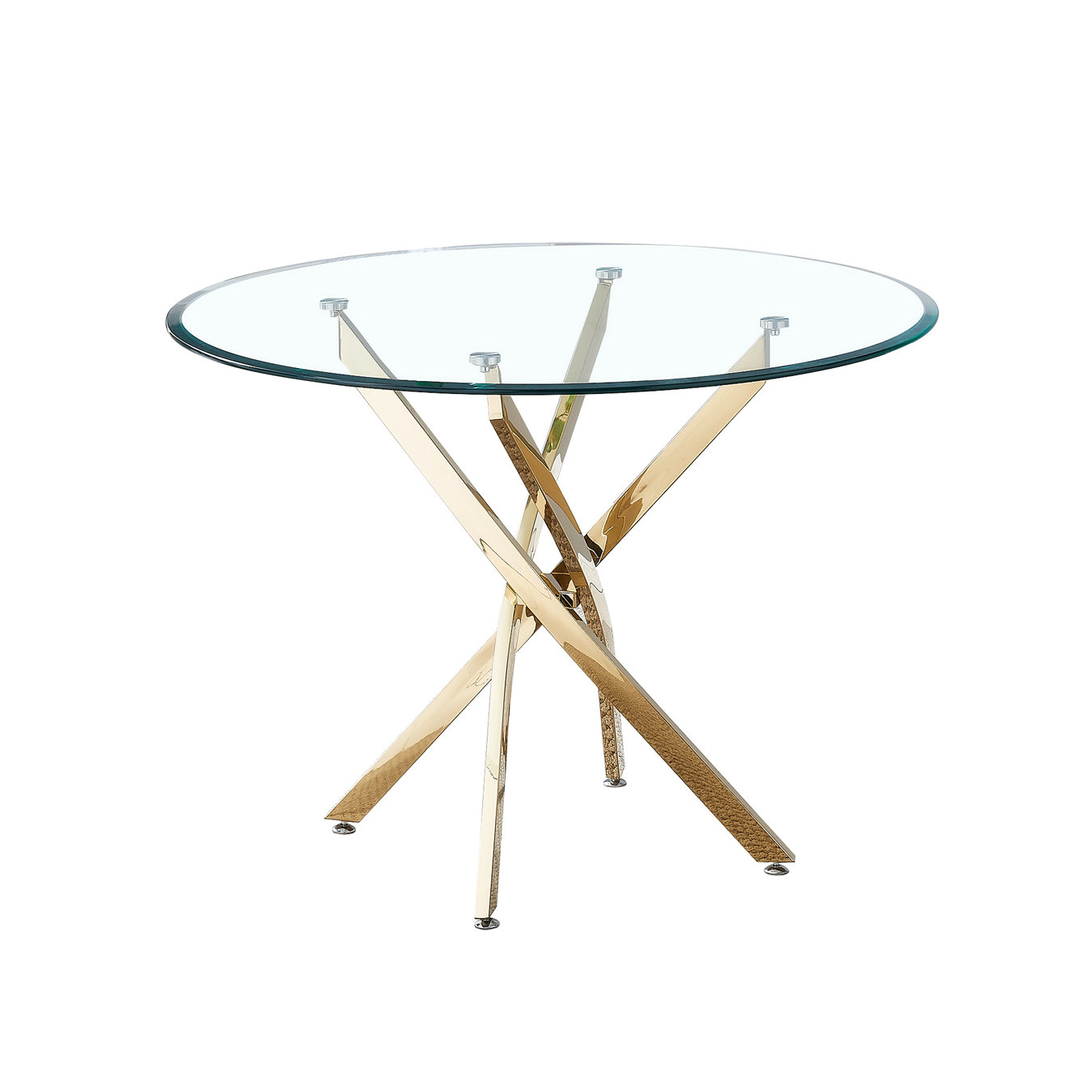 Wrought Studio Small Round Glass Table, Kitchen Table - Wayfair Canada