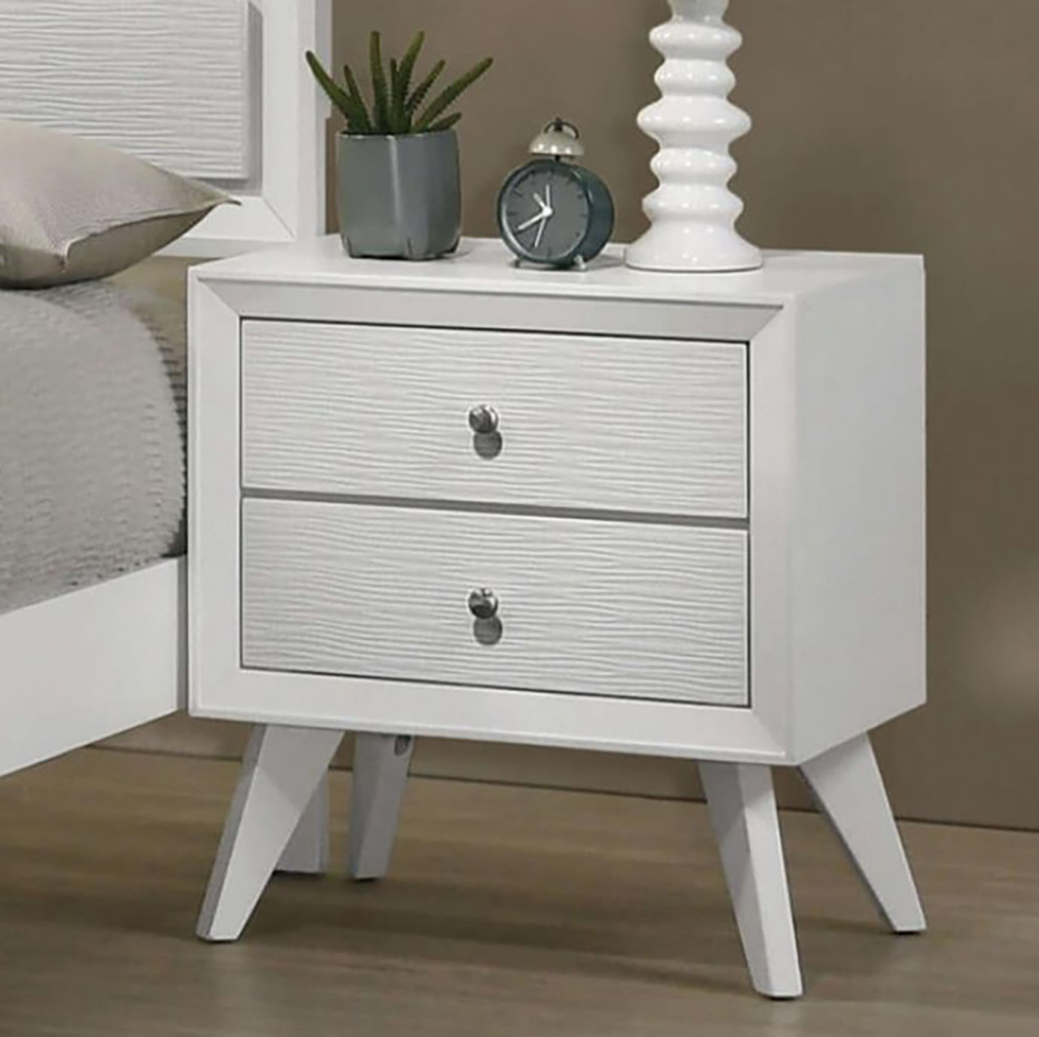 George Oliver Jorri Solid + Manufactured Wood Nightstand - Wayfair Canada