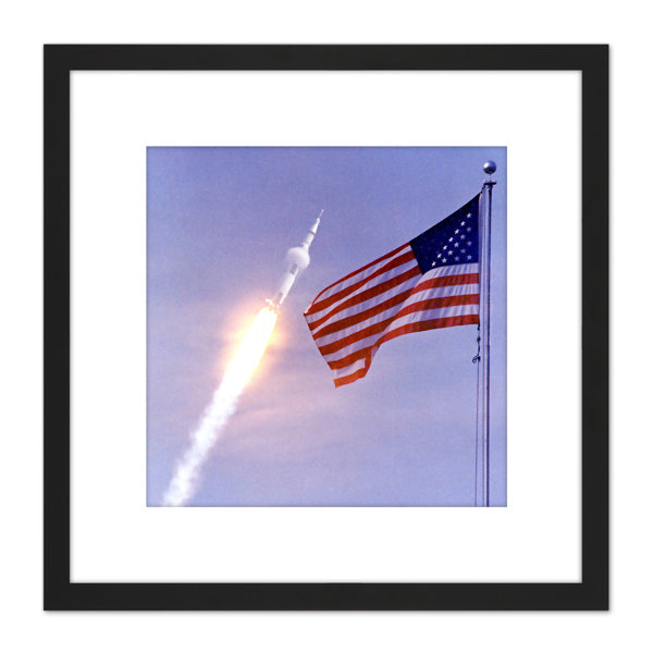 Borough Wharf Space NASA Apollo 11 Saturn V Rocket Launch Flag - Single ...