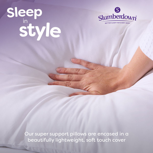 Slumberdown Cosy Nights Super Support Pillow Pack (2) - For Back & Side ...
