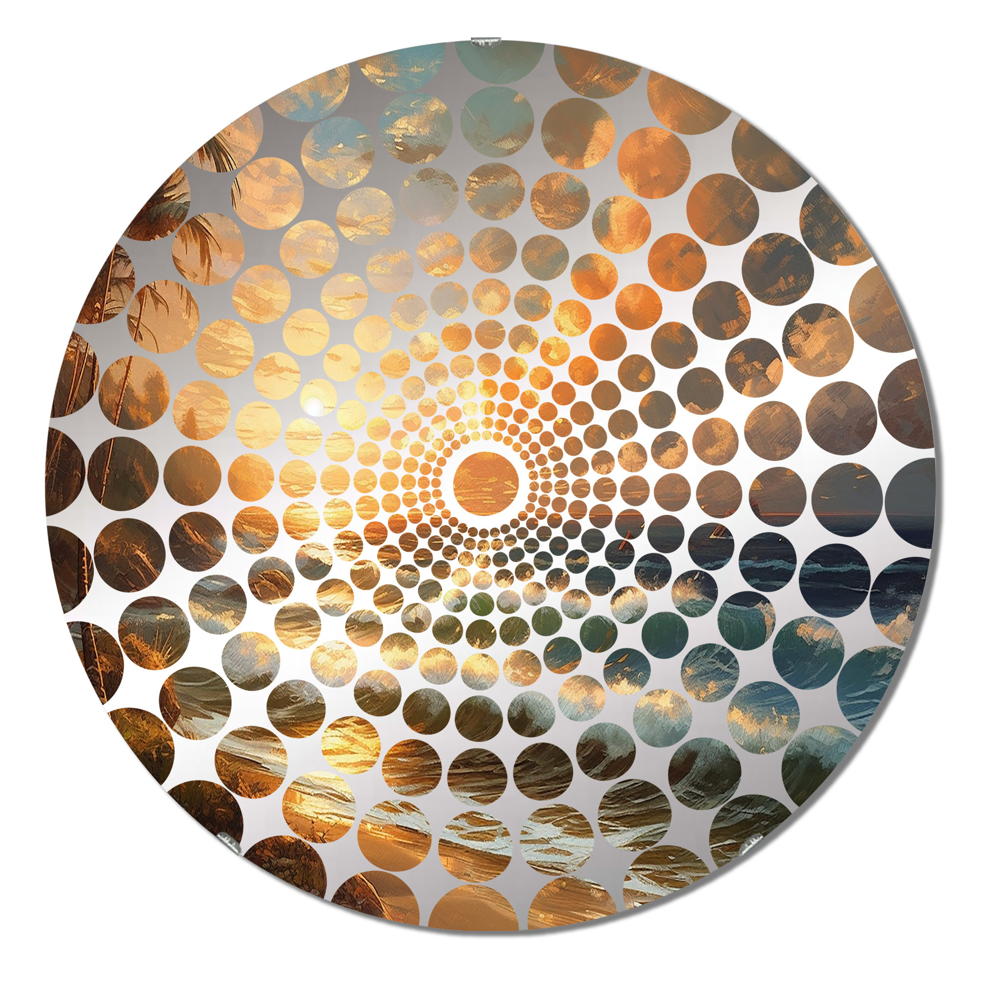 East Urban Home Balaban - Concentric Circles Decorative Mirror | Wayfair