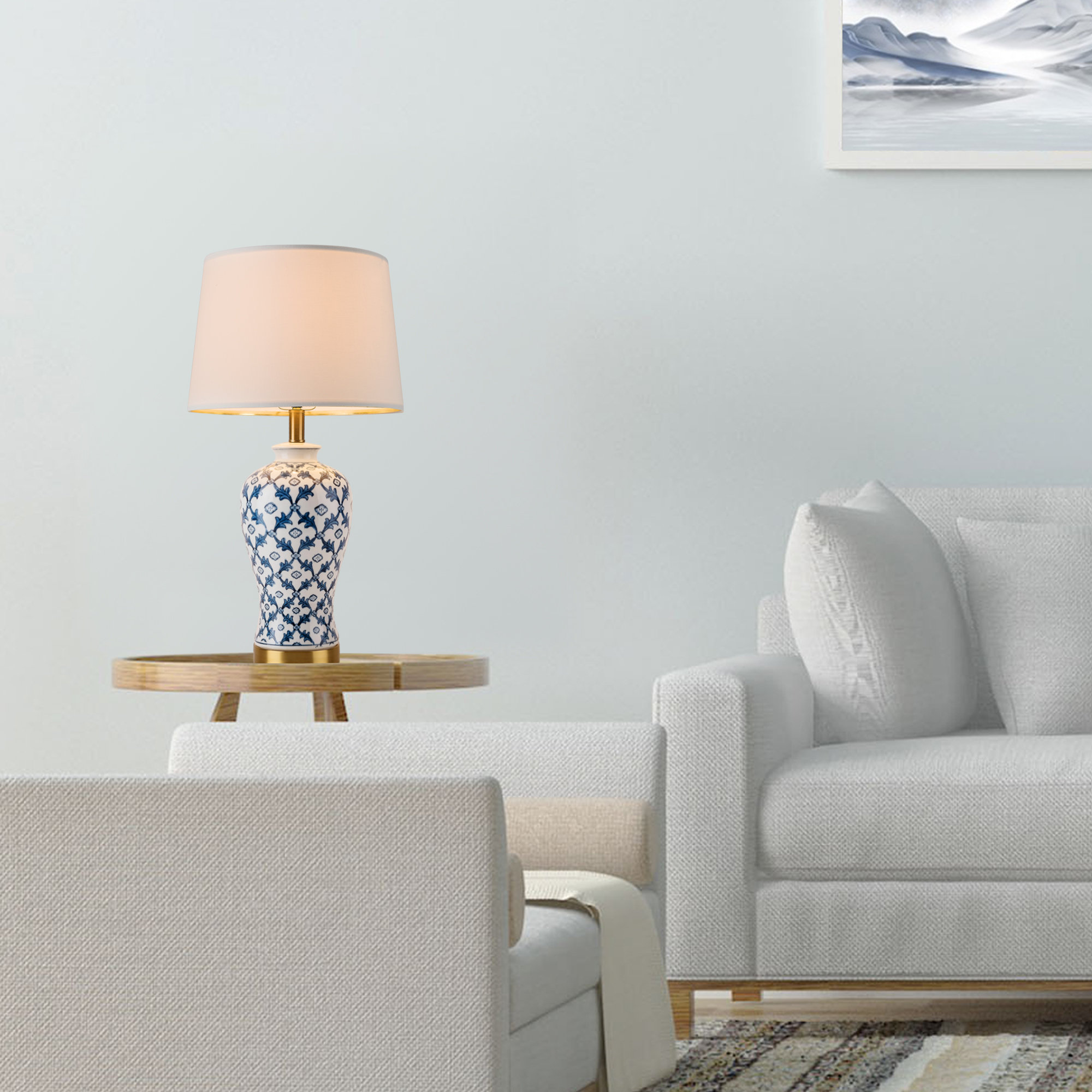 SIMPOL HOME Modern Table Lamps, Transitional Table Lamp for Living Room ...