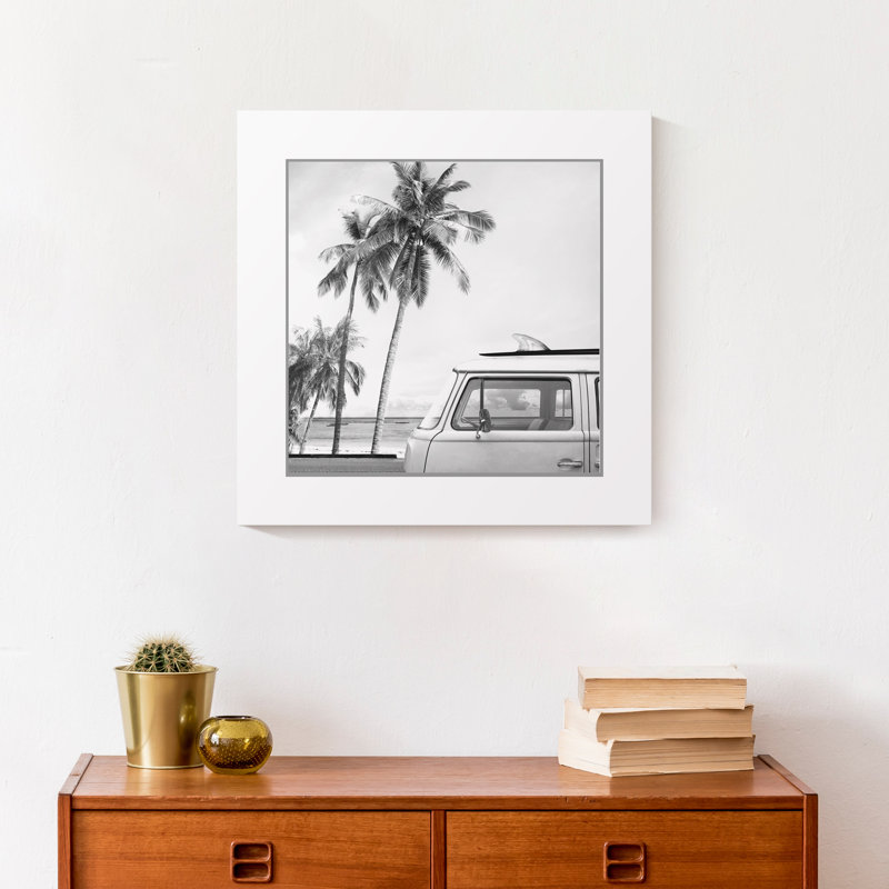 Rosecliff Heights 'Coastal Beach Van' - Wrapped Canvas Photograph Print ...