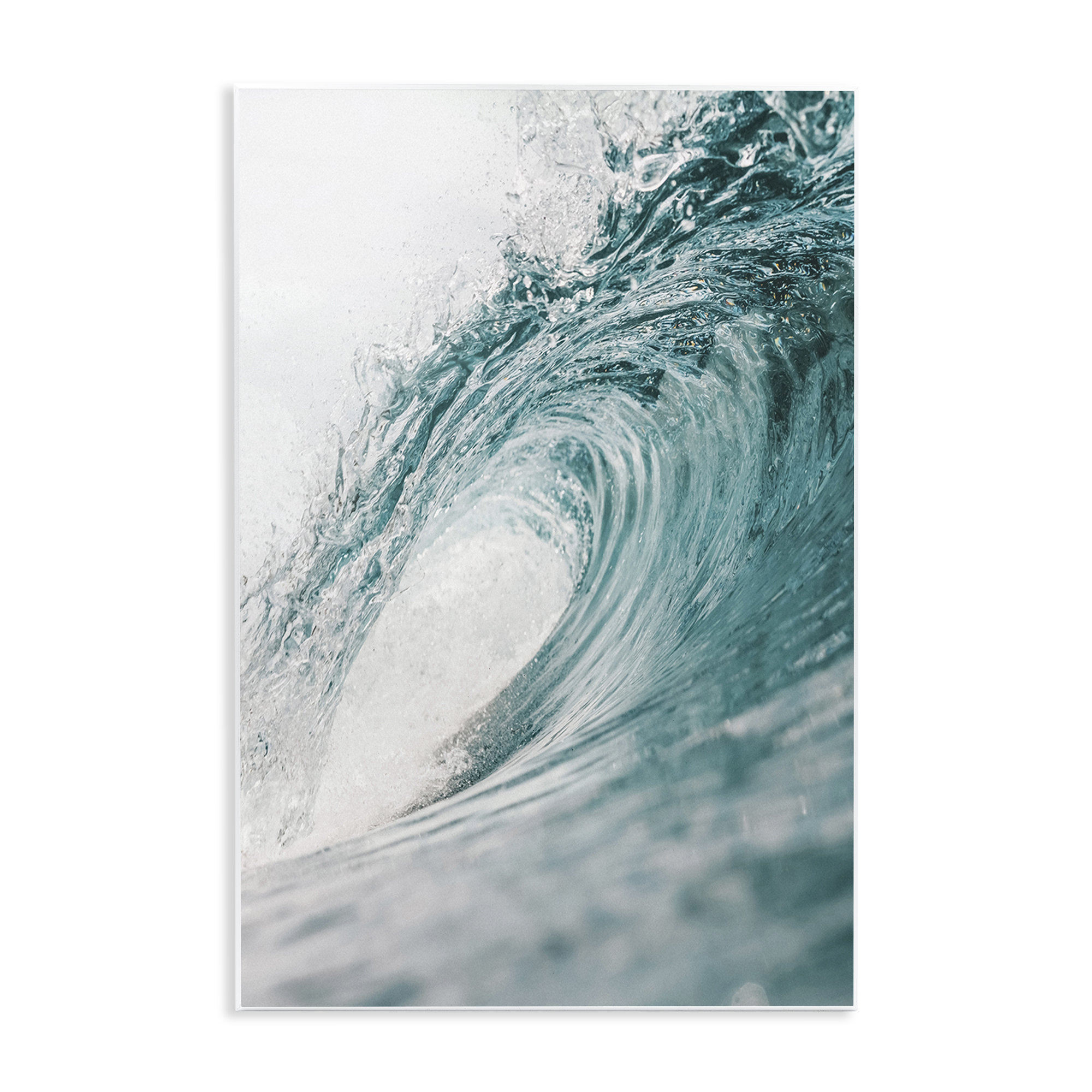 Highland Dunes Rolling Surf Waves Wall Plaque Art by Nataly White | Wayfair
