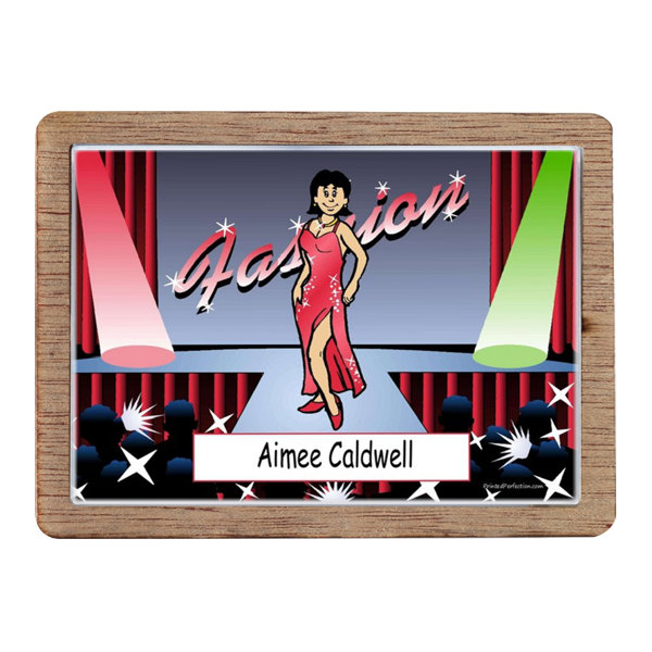 Printed Perfection Personalized Model Female Wooden Magnet - Great Gift ...