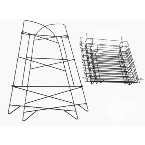 FixtureDisplays 3-Tier Wire Display Rack Bakery Snacks Confection Tray ...