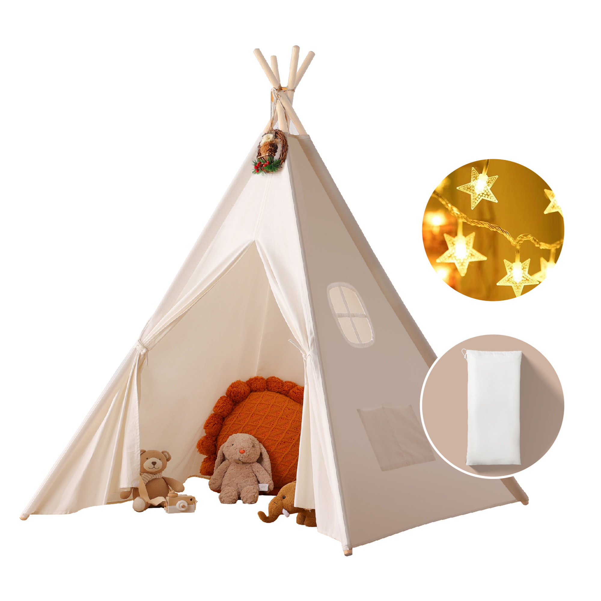 Wilwolfer Kids Play Tent for Toddlers with Star Lights Baby Toys | Wayfair