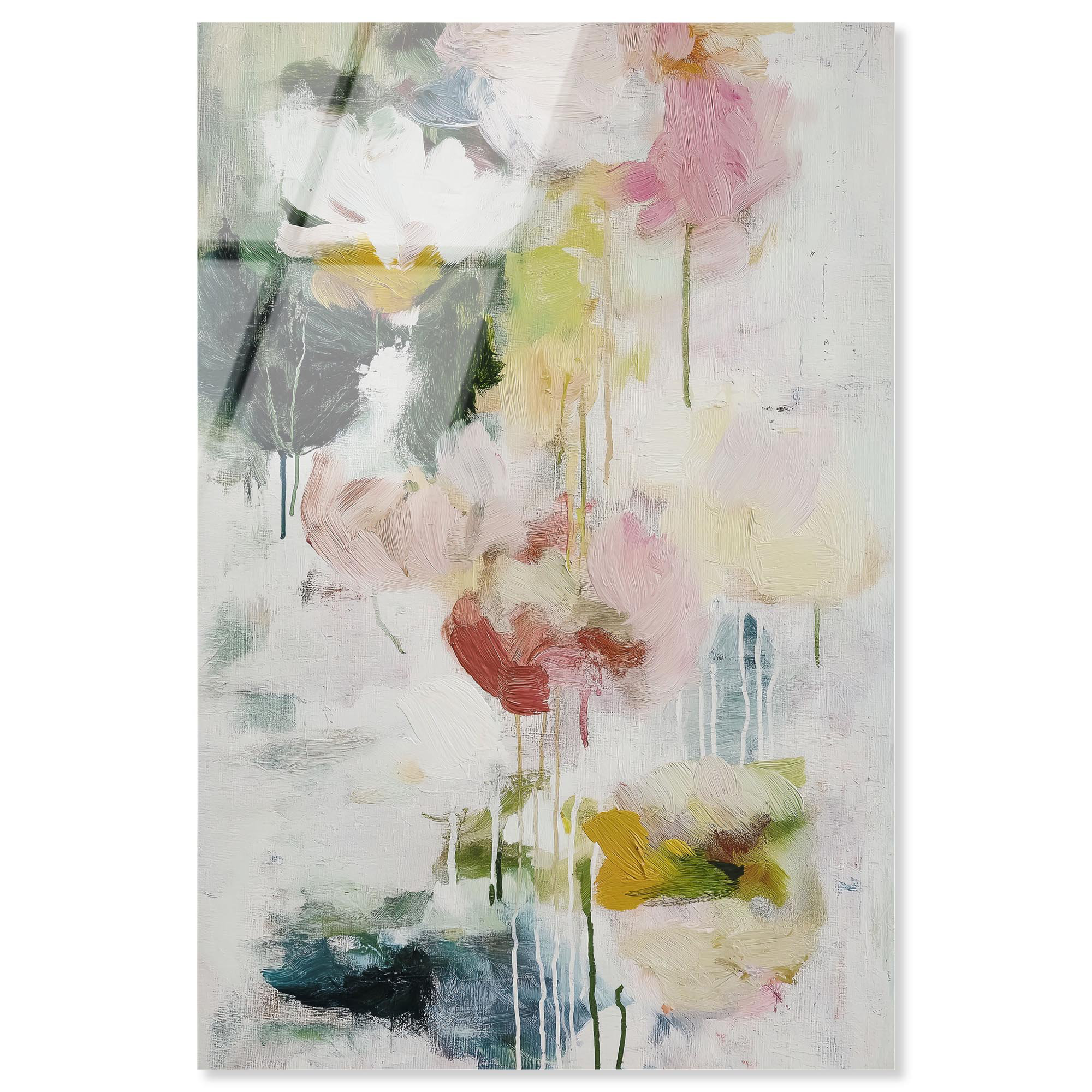 Everly Quinn Dripping Colors III Acrylic Modern Wall Decor by Art ...