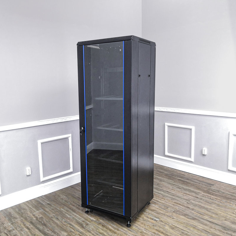 Inbox Zero Server AV Cabinet Audio Video Equipment Rack Lock Keys Metal ...