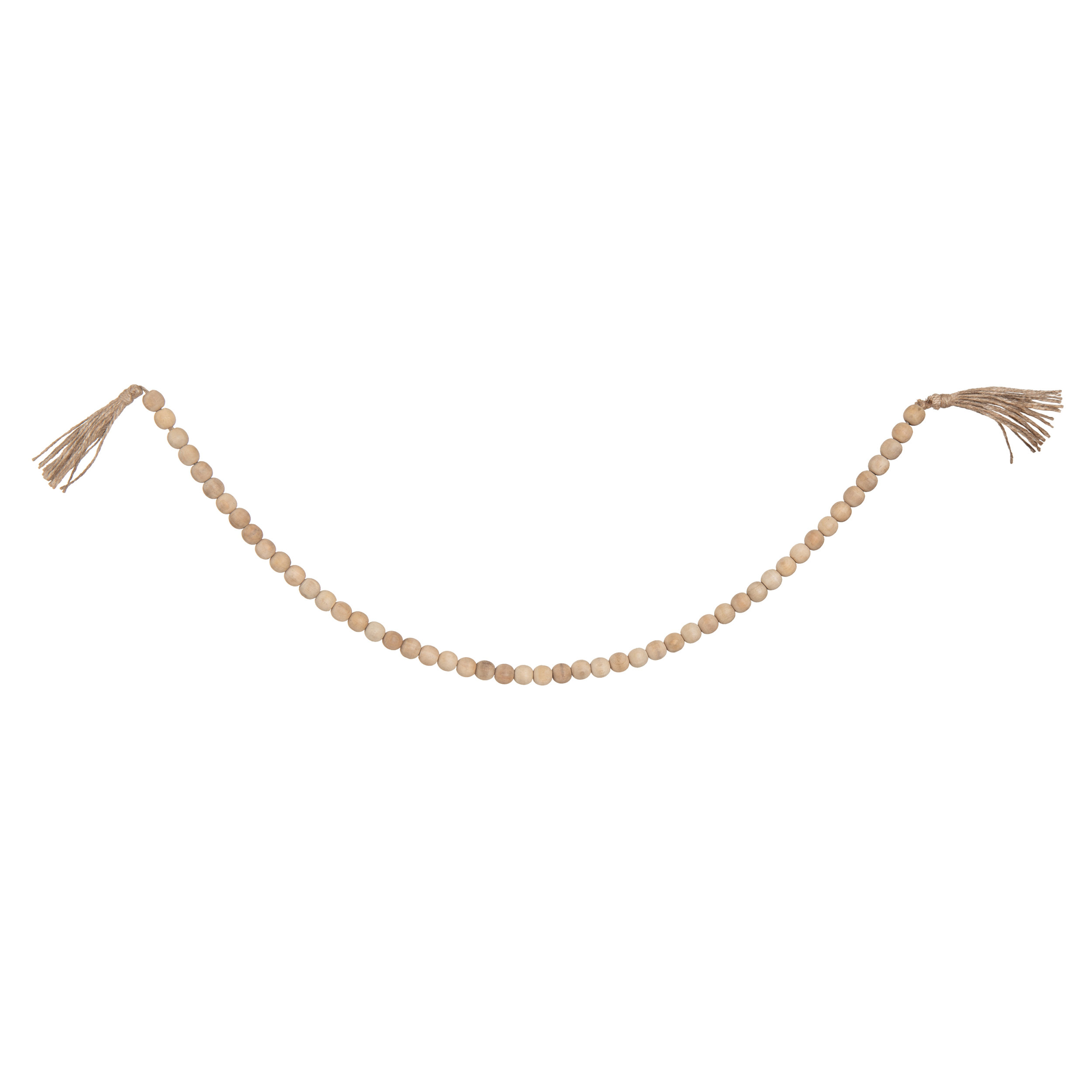 Dakota Fields VIP Wood 42 in. Beaded Garland | Wayfair