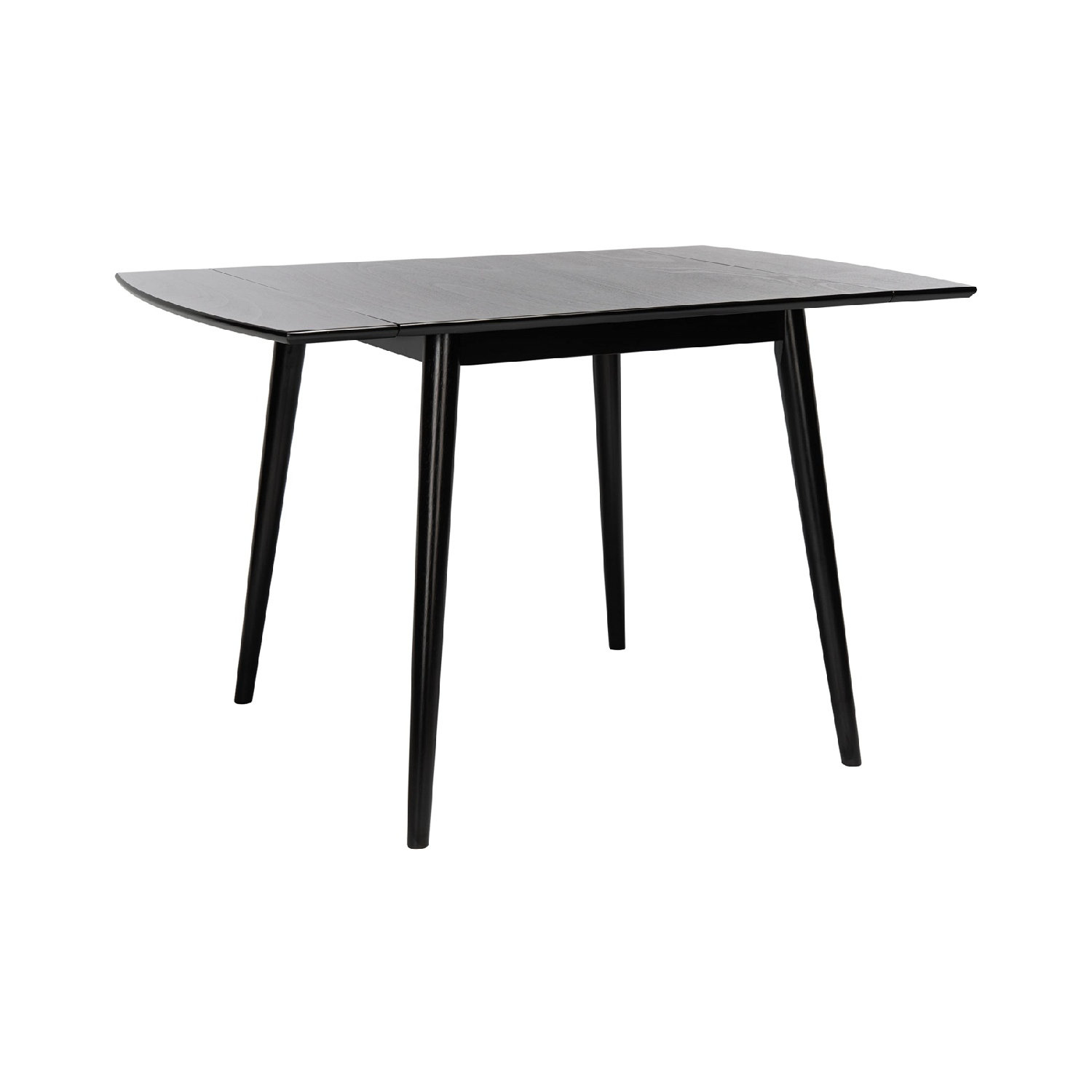 JETEHO Black Drop Leaf Wood Dining Room Table, For Small Spaces, Home ...