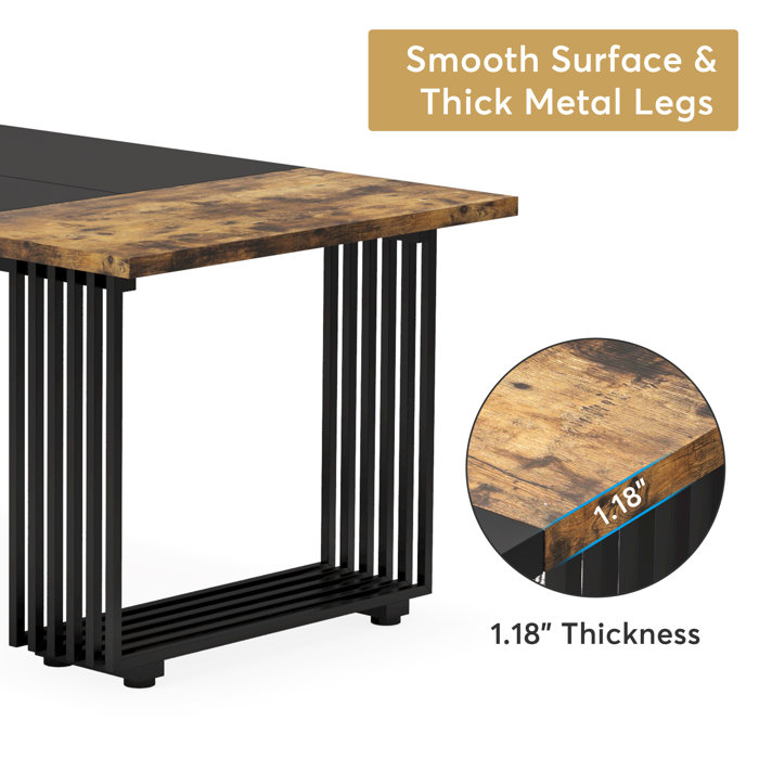 Mercer41 Legun Metal Base Dining Table & Reviews | Wayfair