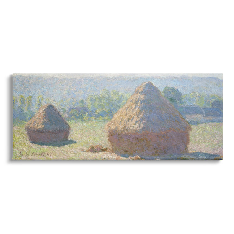 Stupell Industries Haystacks, End Of Summer Classic Claude Monet ...