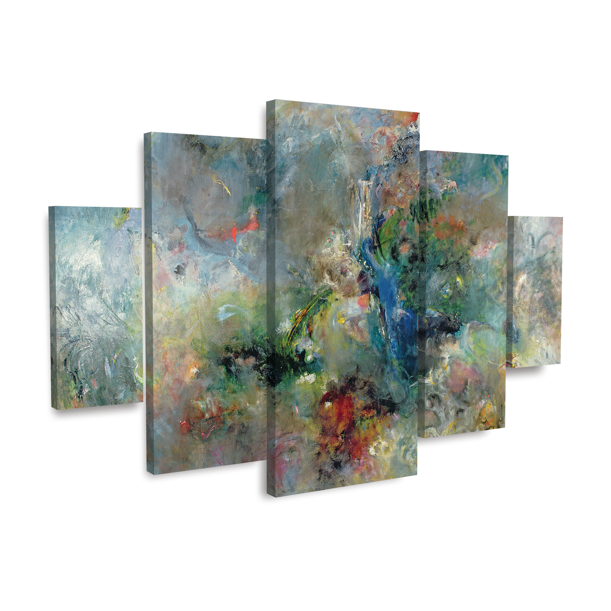 Orren Ellis Jane Deakin 'Valley Of The Waterfalls' Multi Panel Art Set ...