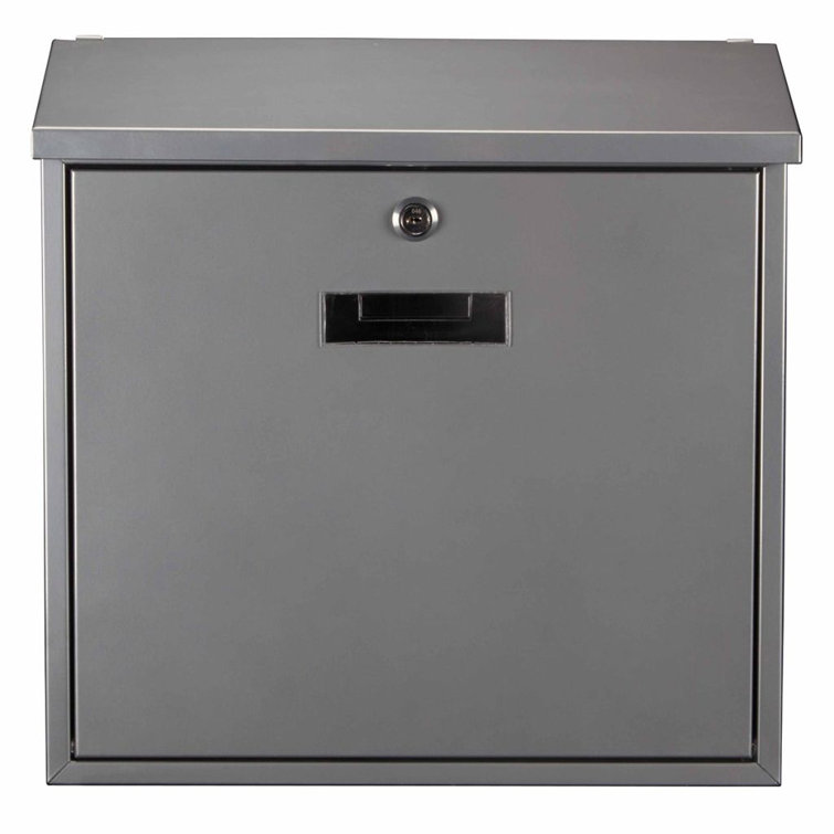 Inbox Zero Perel Mailbox Monaco Silver | Wayfair.co.uk