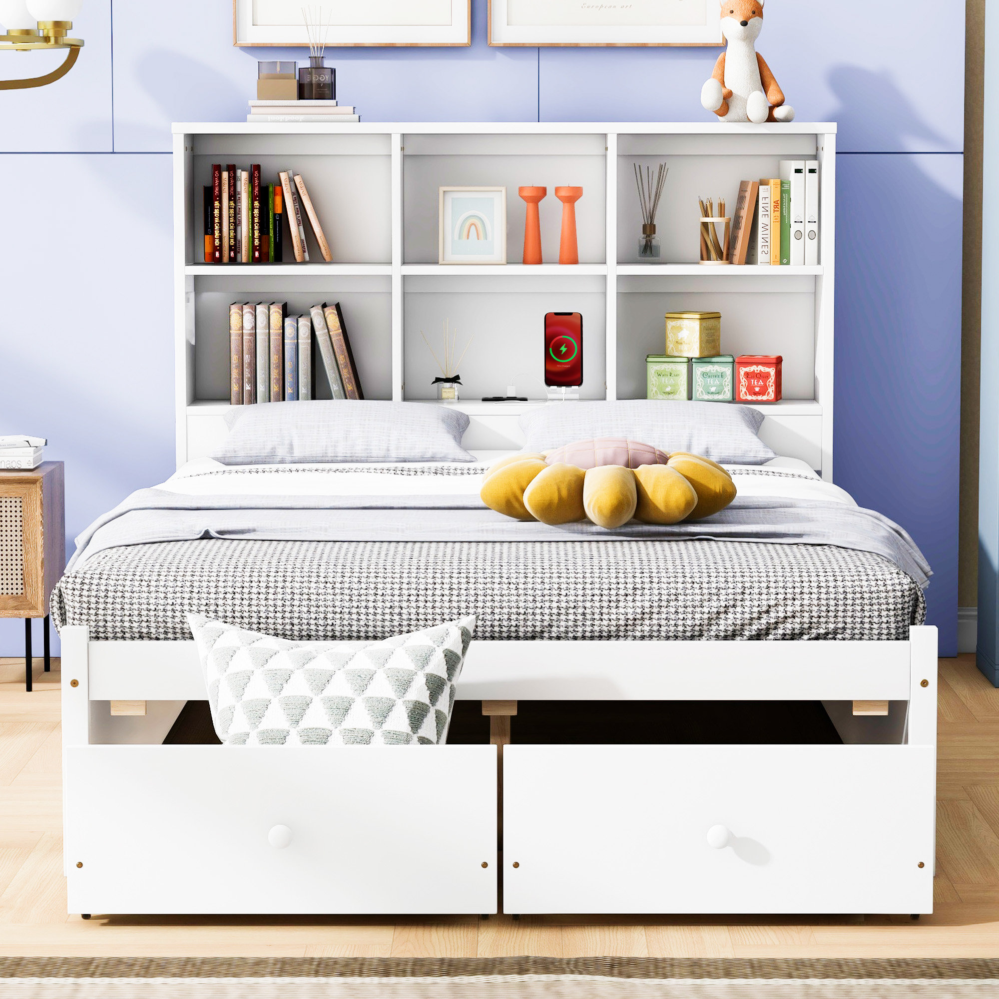 Red Barrel Studio® Aronne Full / Double Storage Platform Bed | Wayfair