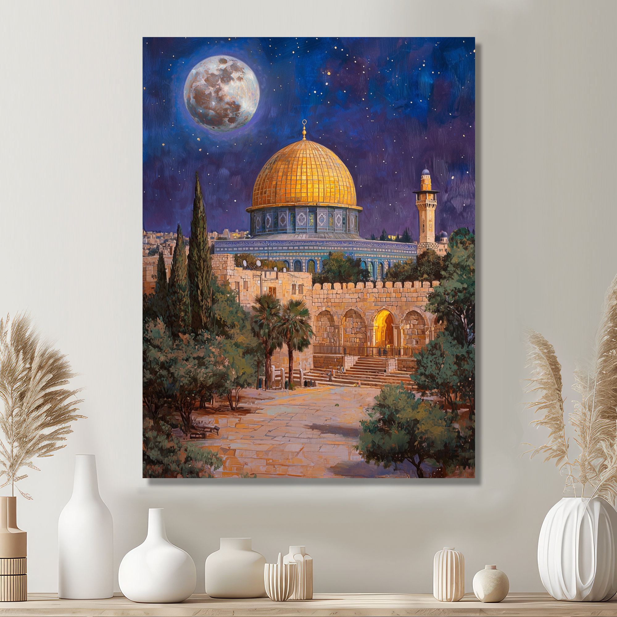 Ophelia & Co. Jerusalem Nights During Passover III - Islam Metal Wall ...