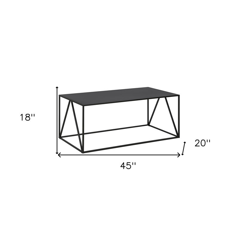 Ebern Designs 45" Steel Coffee Table & Reviews | Wayfair