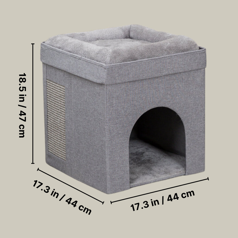 TRIXIE Crazy Cube Stackable Cat Condo, Indoor Cat House with Scratching ...