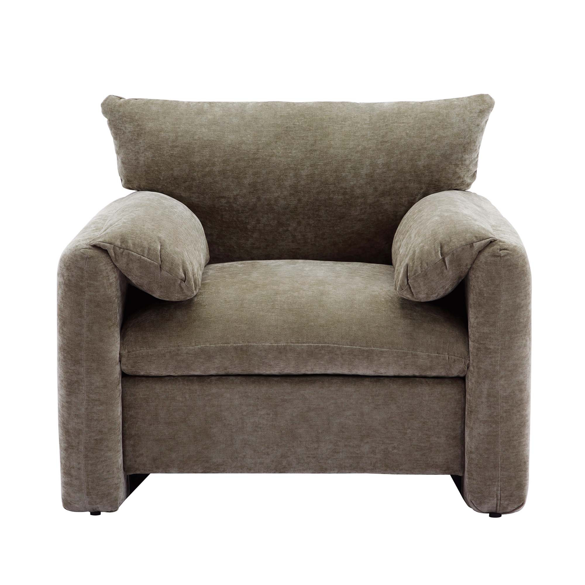 Brayden Studio® Chenille Oversized Armchair Accent Chair Single Sofa ...