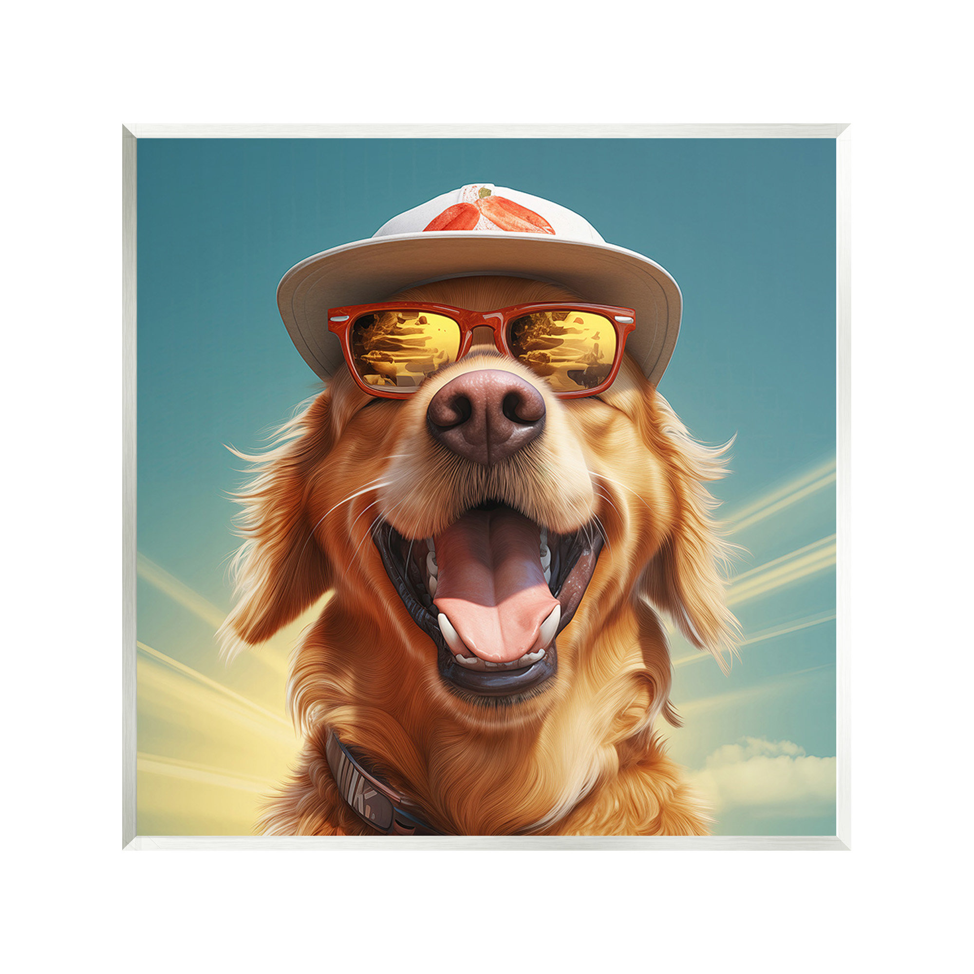 Winston Porter Happy Sunlit Dog Wall Plaque Art by Jim Baldwin | Wayfair