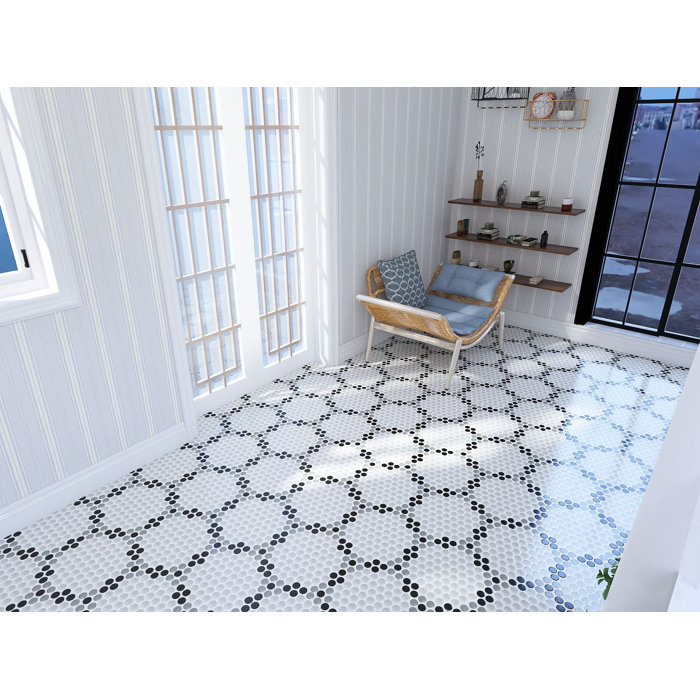 WS Tiles Perfection 0.75" x 0.75" Straight Edge Porcelain Mosaic Sheet ...