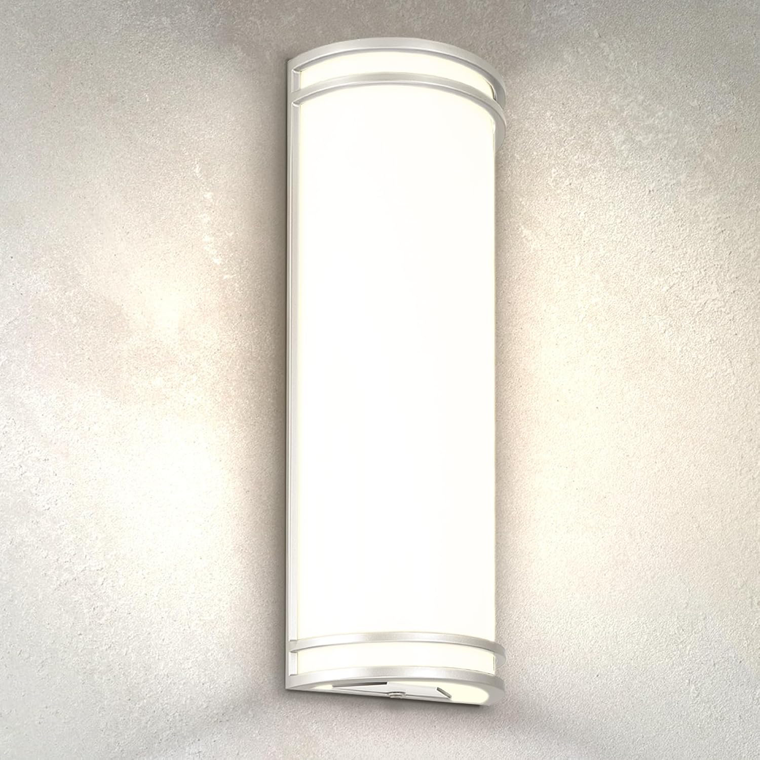 Hokku Designs 18 Inch LED Outdoor Wall Sconce - Adjustable 3000K/4000K ...