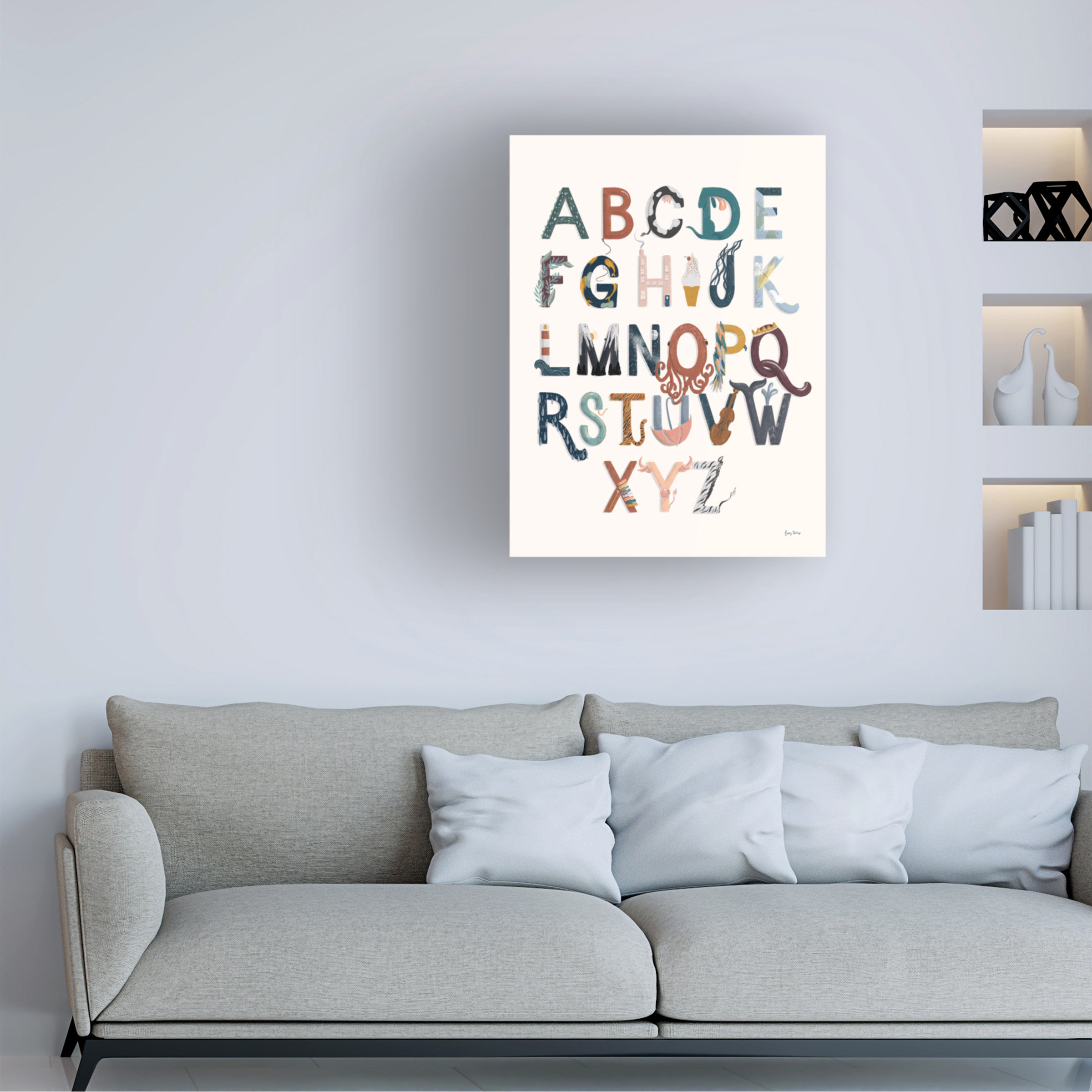 Trinx Becky Thorns 'Alphabet A To Z' Canvas Art - Wayfair Canada