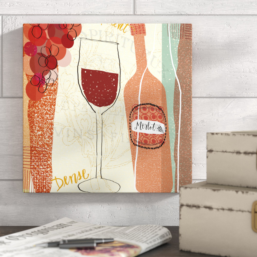 Fleur De Lis Living VIneyard Coral by Cheryl Warrick - Graphic Art ...