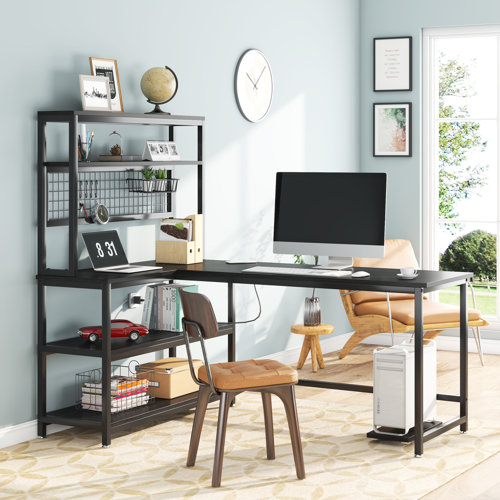 Bookcase Desks You'll Love | Wayfair
