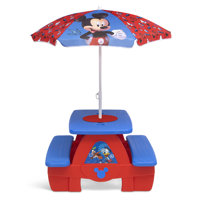 Delta Children Disney Minnie Mouse 4 Seat Activity Picnic Table With ...