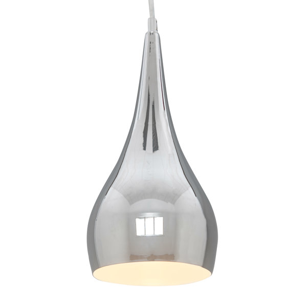 Metro Lane Driggers 1-Light Silver Chrome Teardrop Kitchen Pendant ...