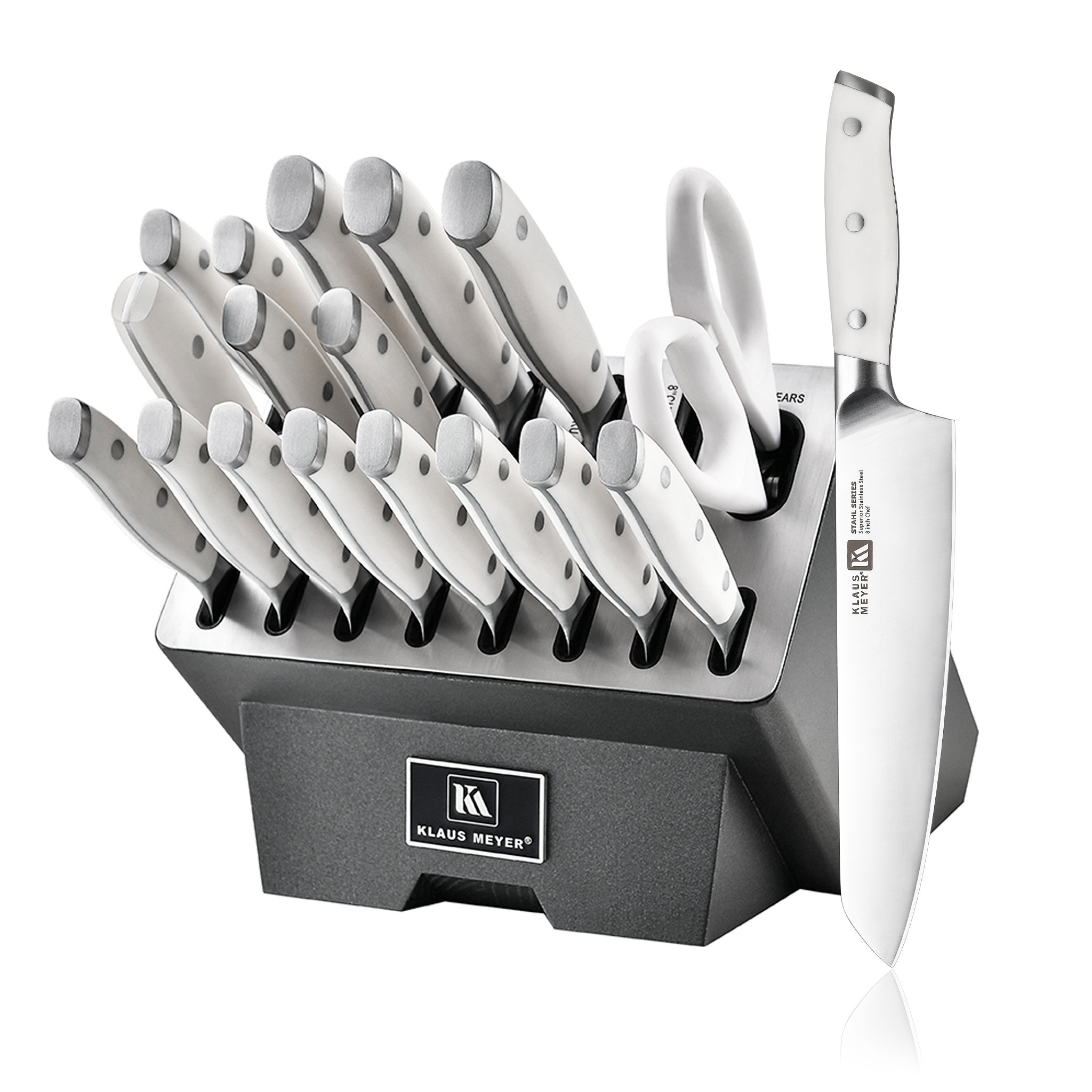 Klaus Meyer Stahl 19 Piece Knife Block Set | Wayfair