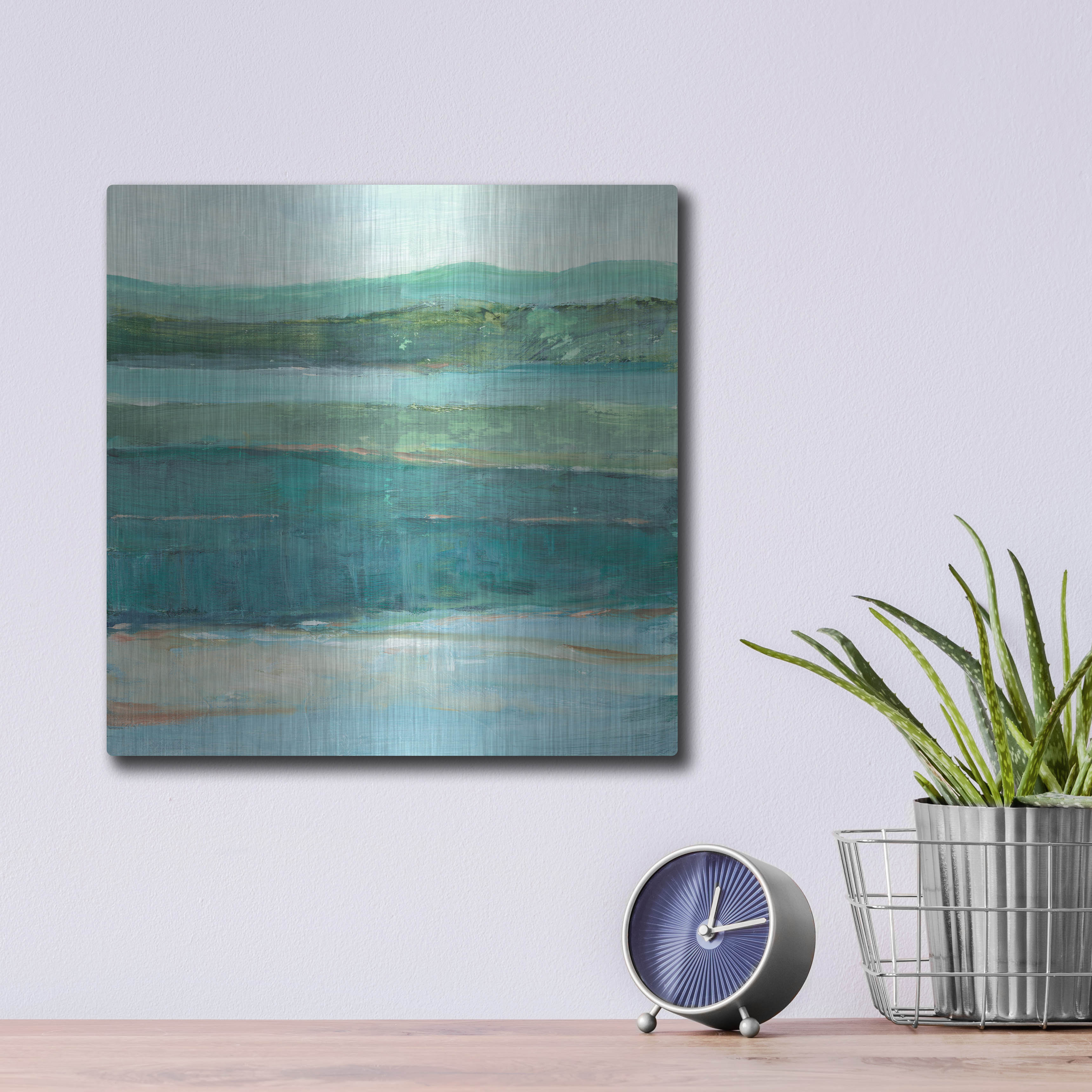 Latitude Run® 'Layered Fields 2' by Ethan Harper Metal Wall Art | Wayfair