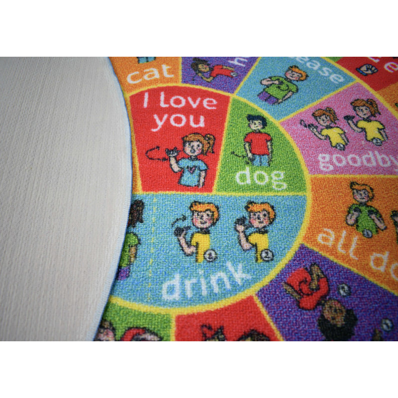 Zoomie Kids ABC Alphabet ASL Sign Language Learning Game Kids Circle ...