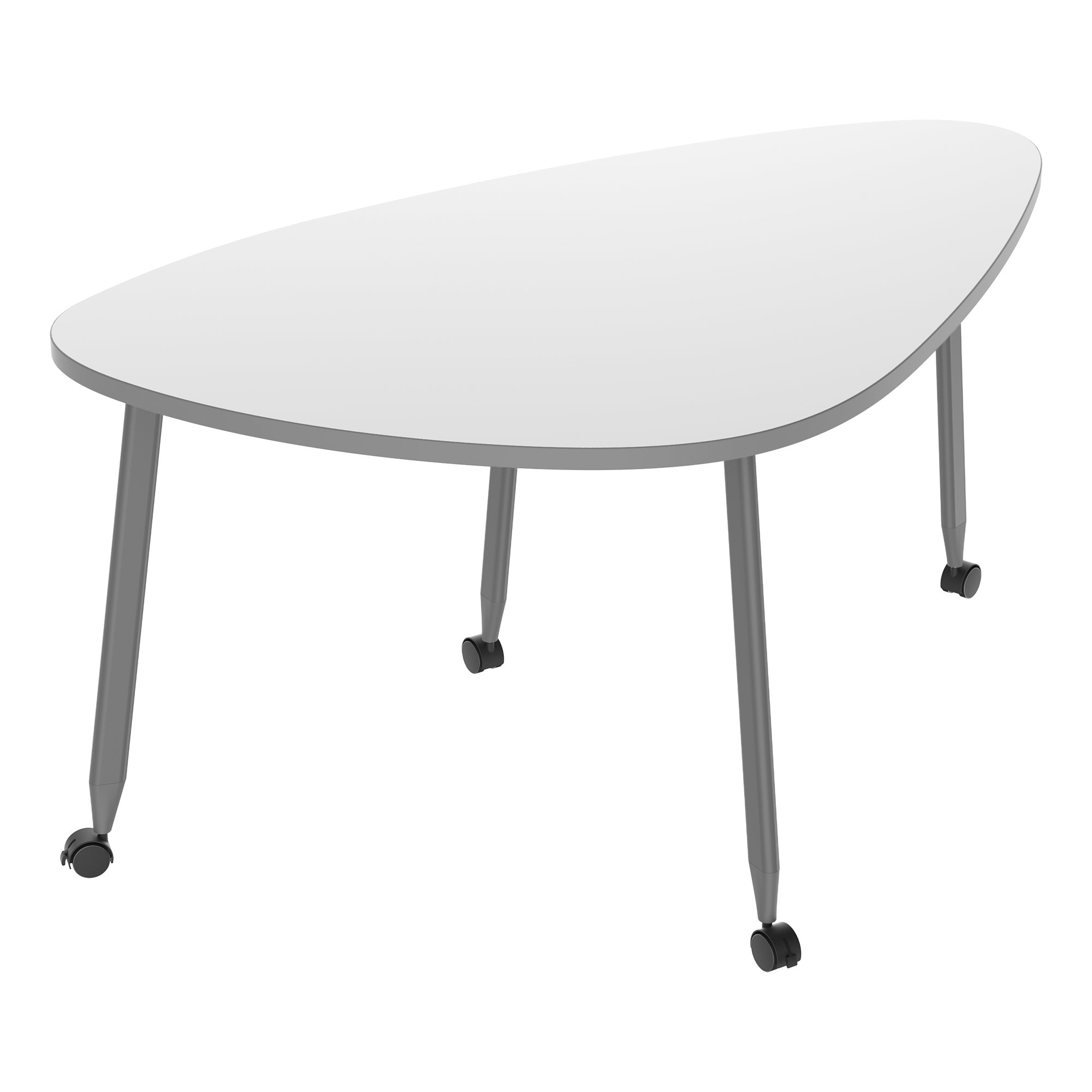 Learniture Mobile Rounded Triangle Whiteboard Table – Versatile Group ...
