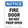 SignMission Fire Door Do Not Prop Open Sign - Wayfair Canada