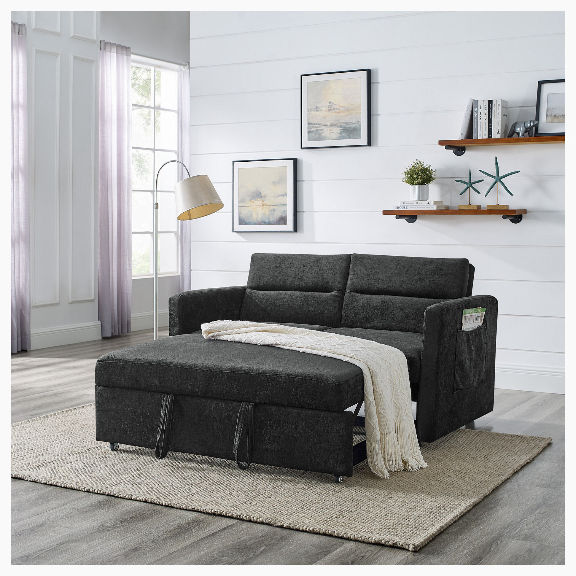 Latitude Run® Clarcie 54.5" Upholstered Sleeper Sofa | Wayfair
