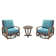 Rosecliff Heights Shivers Teak 2 - Person Outdoor Seating Group with ...